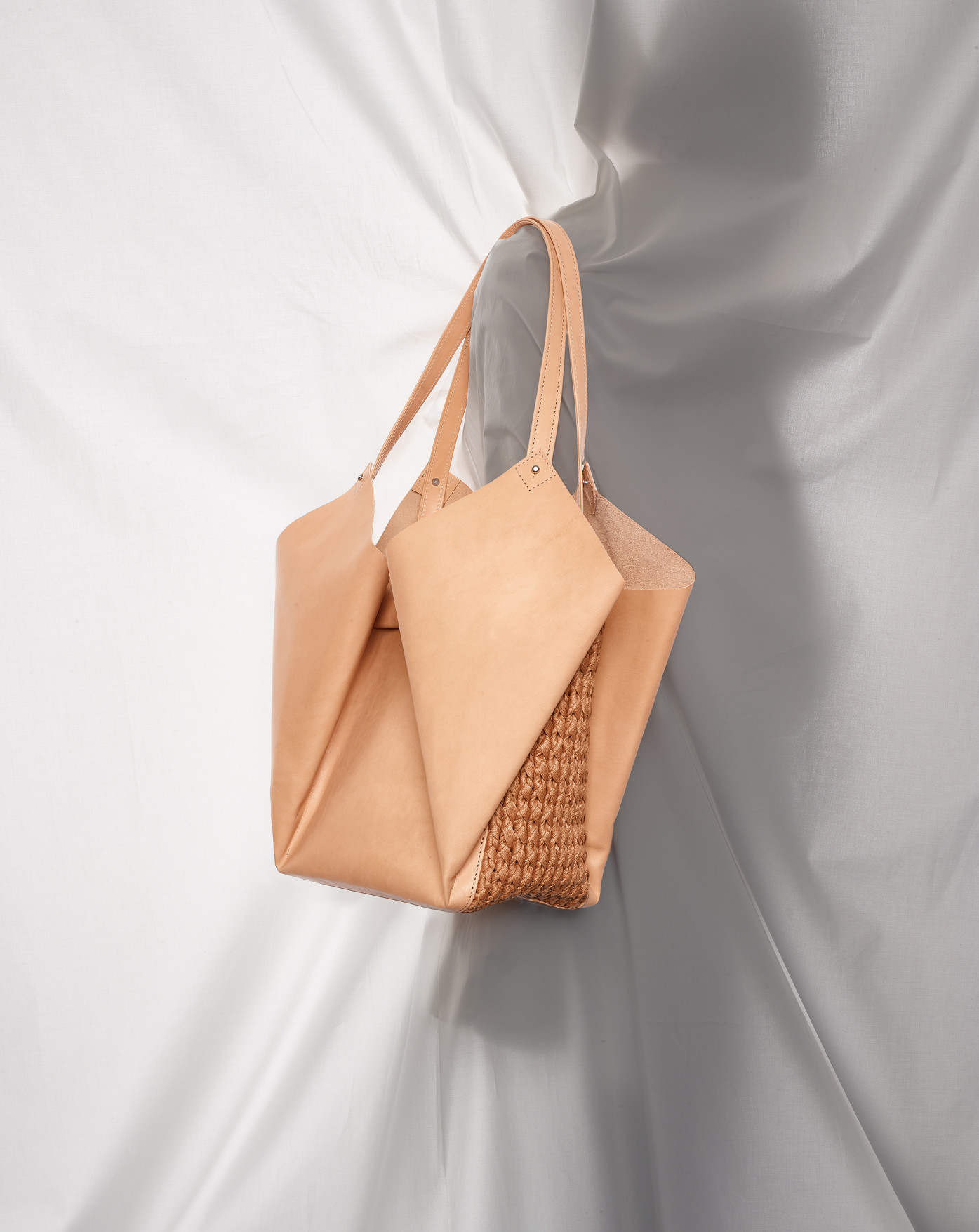 origami leather bag pattern